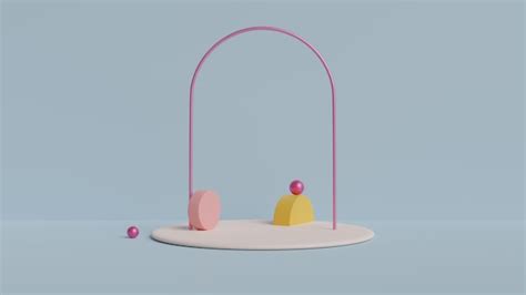 기하학적 모양 스튜디오 바닥에 연단 3d 렌더링 프리미엄 Psd 파일