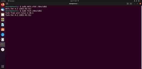 how to format usb drives on linux geeksforgeeks