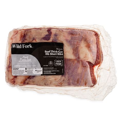 Short Ribs Thick Cut Prime Lbs Vs Bag Wild Fork Foods