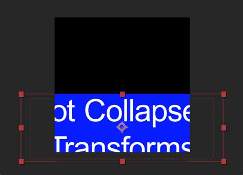 Collapse transformation after effects не работает