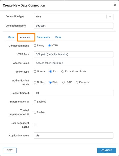 Creating A Cloudera Ai Data Connection To A Hive Data Warehouse