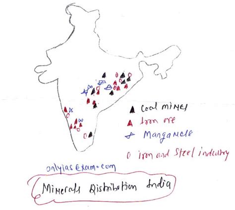 Superimpose The Maps Showing The Distribution Of Iron Ore Manganese
