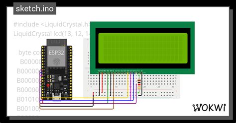 Lcd 4 Caracteres Wokwi ESP32 STM32 Arduino Simulator