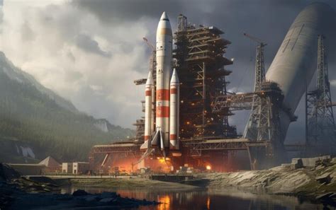 Premium Ai Image Rocket Launch