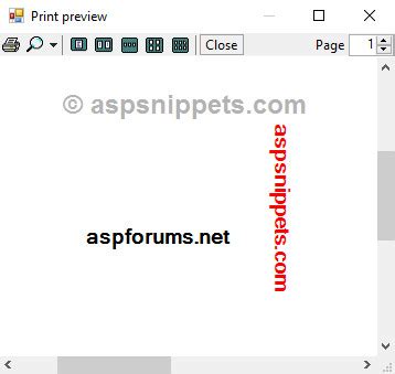 Rotate Text On PrintPreview Using C And VBNet In Windows Application