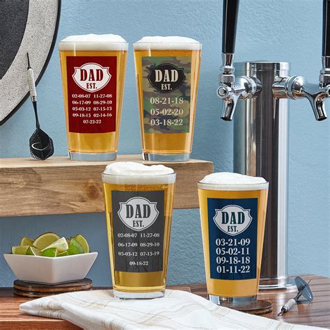 Commemorative Personalized Pint Beer Glass At