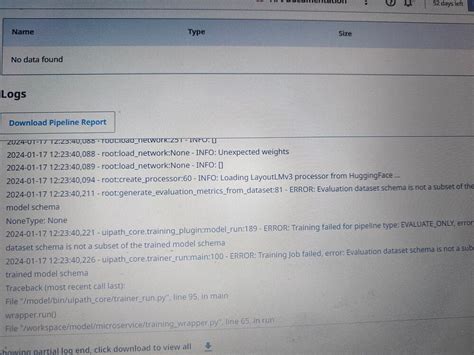 Evaluation Pipeline Getting Failed Ai Center Uipath Community Forum