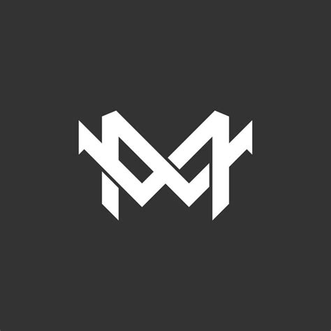 Letter M Linked Arrow Geometric Line Logo Vector 25101147 Vector Art At