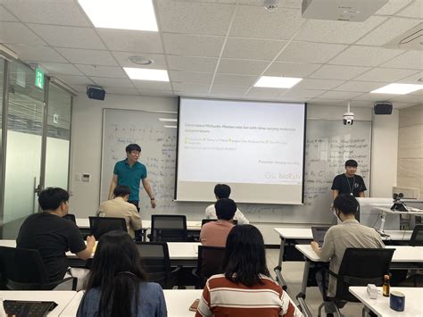 Hyeong Jun Jang Gave A Talk On Generalized Michaelis Menten Rate Law With Time Varying