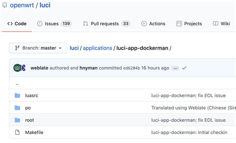 官方luci合并建议 · issue 53 · lisaac luci app dockerman · github
