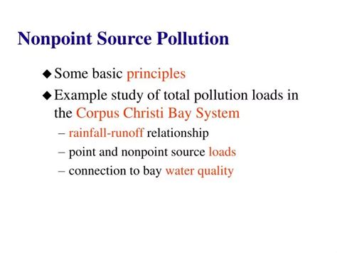 Ppt Nonpoint Source Pollution Powerpoint Presentation Free Download