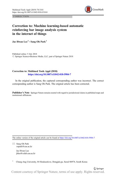 Correction To Machine Learning Based Automatic Reinforcing Bar Image