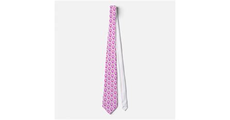Pink Female Sex Symbol 3d Effect Tiled Pattern Neck Tie Zazzle