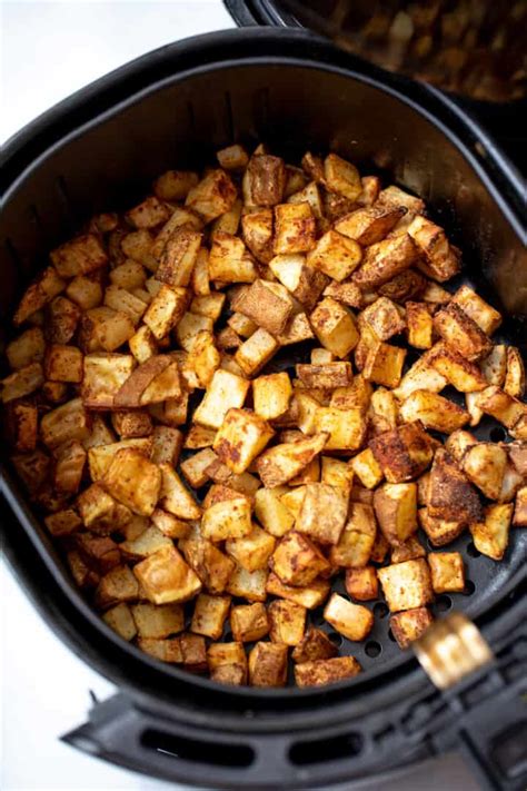 Crispy Air Fryer Potato Cubes {easy Versatile Recipe}