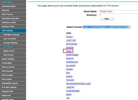 How To Set Up And Use The Ftp Server Feature On Modem Router Self Developed Ui Tp Link