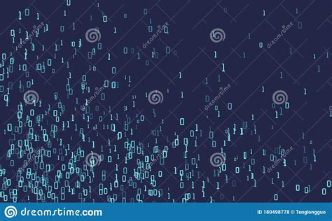 Abstract Technology Binary Code Backgrounddigital Binary Data And Secure Data Concept With