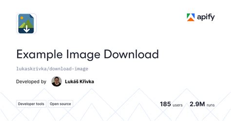 Example Image Download Api · Apify