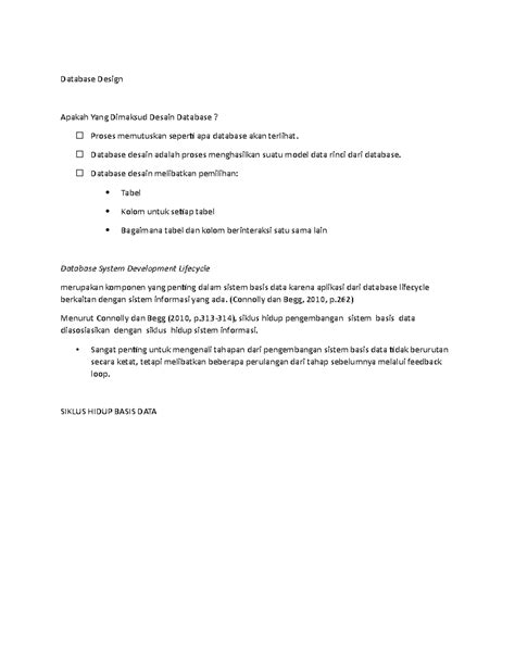 Data Base Design Database Design Apakah Yang Dimaksud Desain Database