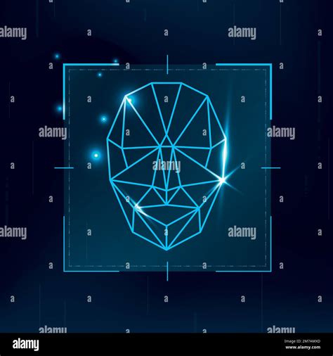 Face recognition biometric scan vector cyber security technology in ...