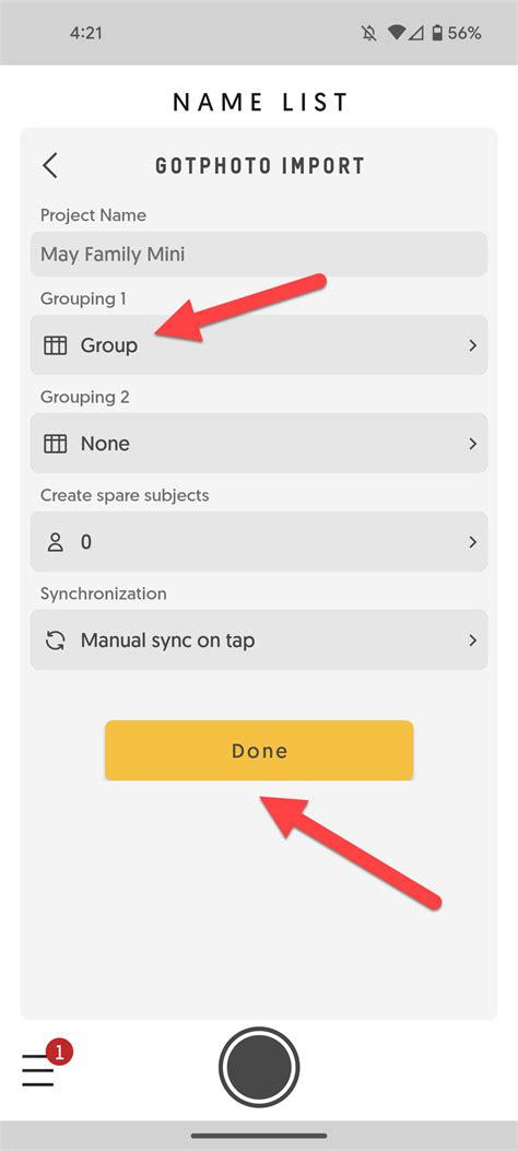 Mini Sessions Workflow