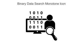 Binary Data Search Monotone Icon In Powerpoint Pptx Png And Editable Eps Format PPT Template