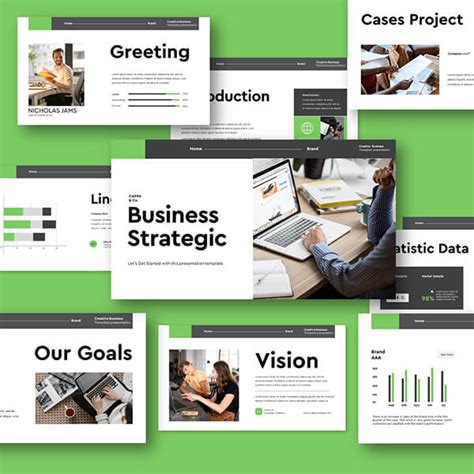 Шаблон презентации бизнес стратегии компании Cakra Biecom Market