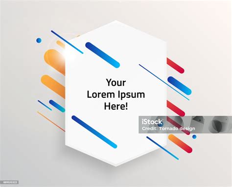 견적에 대 한 현대적이 고 동적 텍스트 상자입니다 고품질 벡터 일러스트입니다 3차원 형태에 대한 스톡 벡터 아트 및 기타 이미지 3차원 형태 개념 개념과 주제