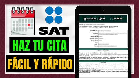 Cómo Sacar Una Cita En El Sat 2026 Guía Fácil Y Rápida Youtube