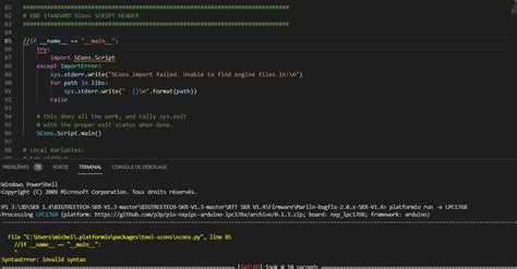 Erreur Visual Studio code Entraide Questions Réponses sur l impression D Forum pour les