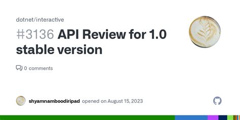Api Review For 10 Stable Version · Issue 3136 · Dotnetinteractive