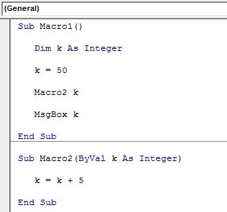 VBA ByVal How To Use ByVal Function Argument Examples