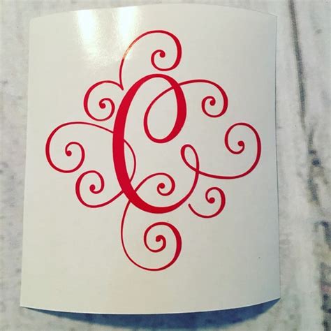 Elegant Scroll Font Decals