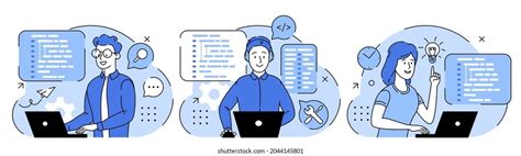 Concept Script Coding Programming Programming Language Stock Vector Royalty Free 2044145801