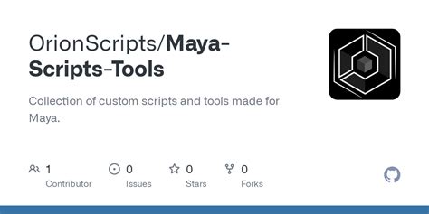GitHub OrionScripts Maya Scripts Tools Collection Of Custom Scripts And Tools Made For Maya