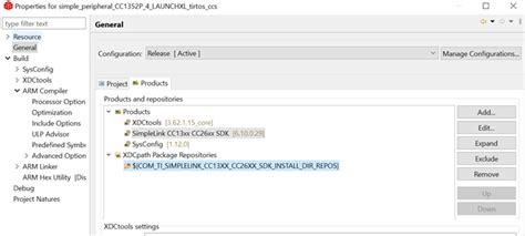 Cc1352p Invalid Project Path And Xdcpath Repository Warnings