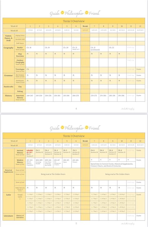 Term Overview Templates And Example Yellow Etsy