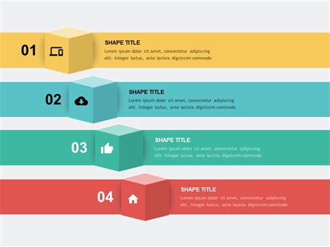 Cube Icon List PowerPoint Templates PowerPoint Free