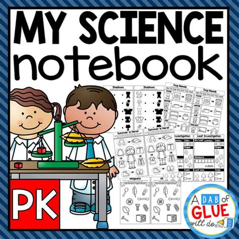 Interactive Science Notebook Cover And Activities Pre K Preschool