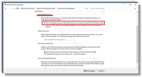 how to enable public folder sharing in windows 10 windows tips