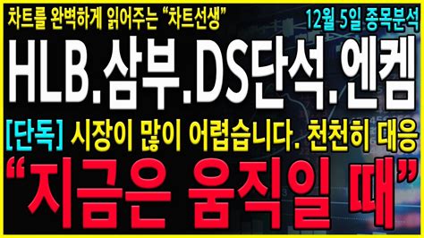 Hlb 삼부토건 Ds단석 엔켐 주가 전망 긴급 시장이 어려울 때 빠르게 움직여야하는 종목들은 빠르게 정리하고 넘어가야 합니다 엔켐주가 금양 유한양행