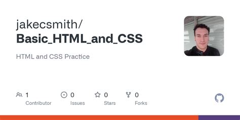 GitHub Jakecsmith Basic HTML And CSS HTML And CSS Practice