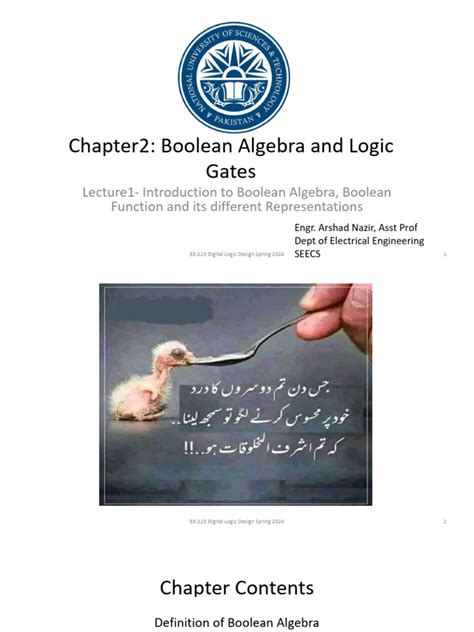 lecture1 chapter2 introduction to boolean algebra boolean functions
