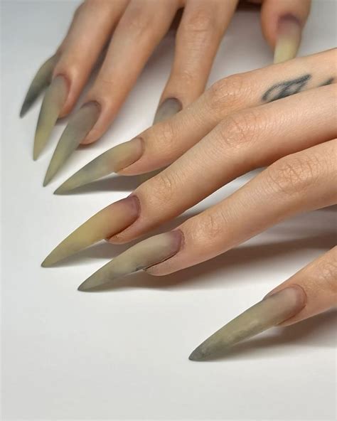 Nailsbymaylene Long Claw Nails Werewolf Nails Halloween Nails