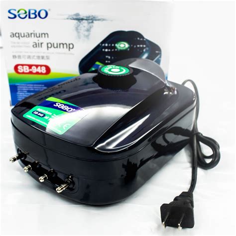 ปั้มลม Sobo Sb 948 4 ทาง ปั๊มออกซิเจน 8 วัตต์ สำหรับตู้ปลาขนาดกลาง Th