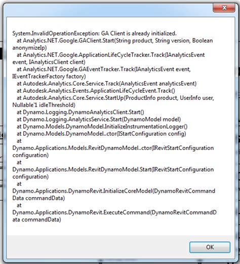 Error Report 2018 05 03 Issue 8822 DynamoDS Dynamo GitHub