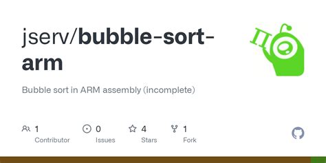 Github Jservbubble Sort Arm Bubble Sort In Arm Assembly Incomplete
