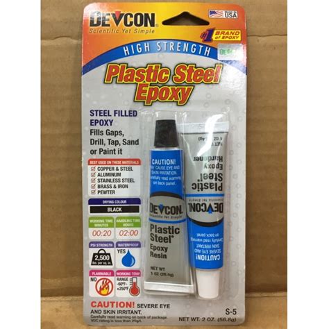 Devcon Plastic Steel Glue Resinhardener Shopee Malaysia