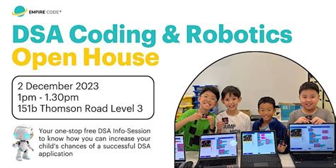 Unleashing The Future Dsa Coding And Robotics Open House