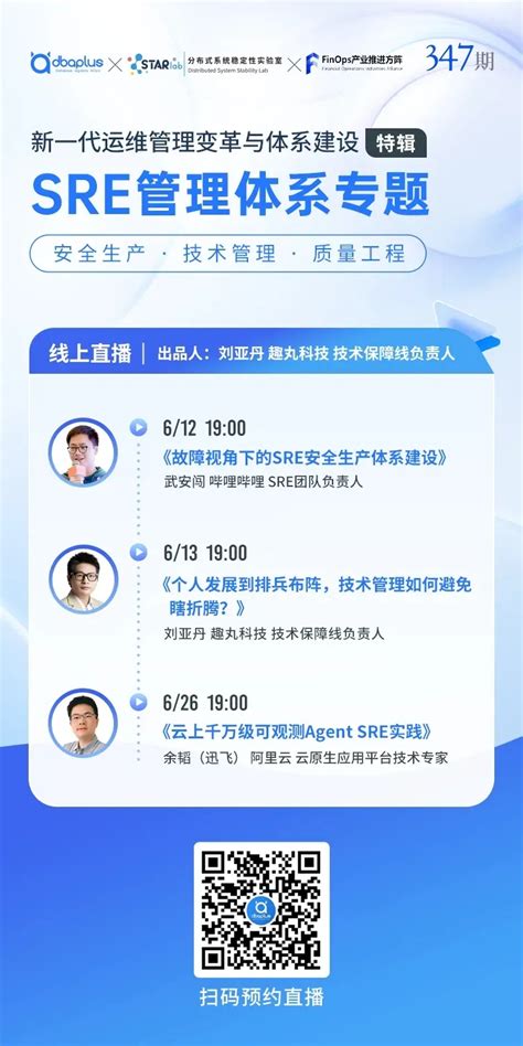 直播预告丨云上千万级可观测agent Sre实践 最新活动 Dbaplus社群：围绕data、blockchain、aiops的企业级专业社群。技术大咖、原创干货，每天精品原创文章推送