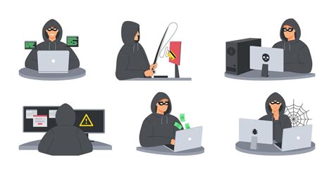 anonymous hooded hacker cyber attacker hides his identity and creates